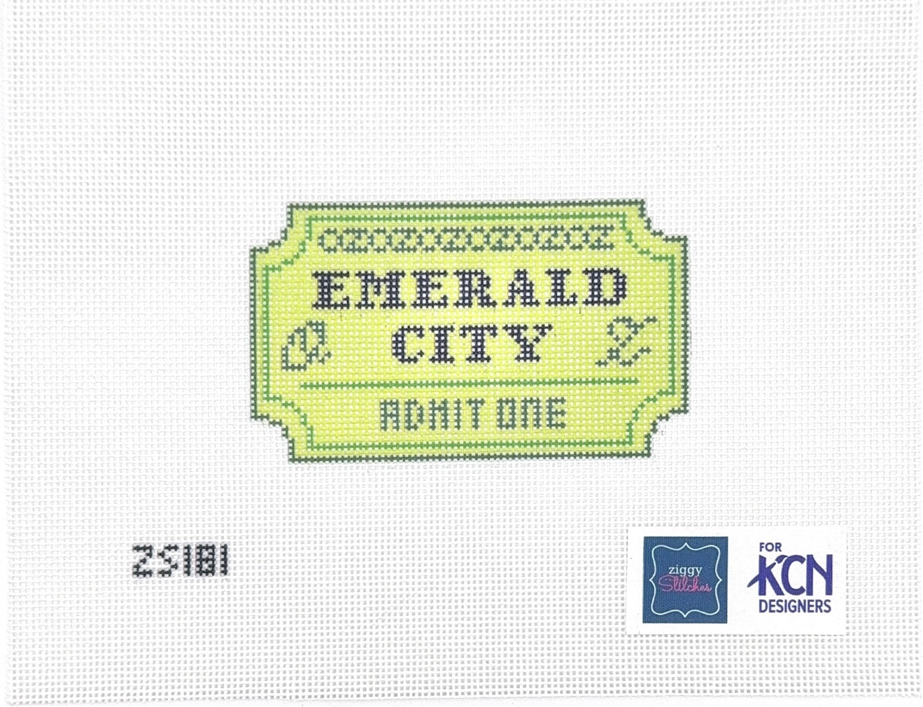 Emerald City Ticket – Fantastic Needlepoint